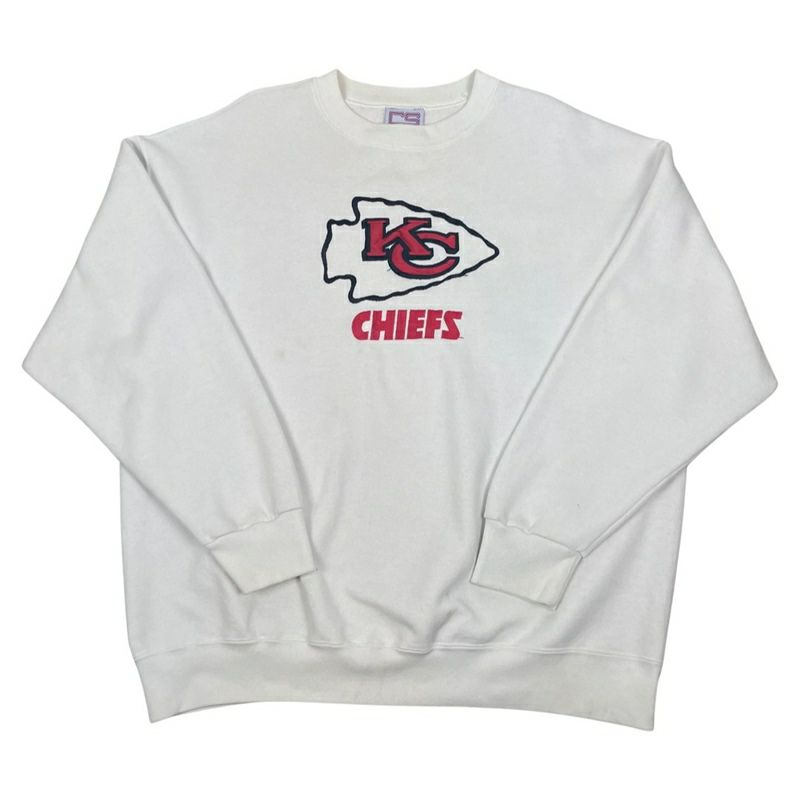 古着 CRABLE SPORTSWEAR USA製 NFL Kansas City Chiefs 刺繍 スウェット | Flamingo ...